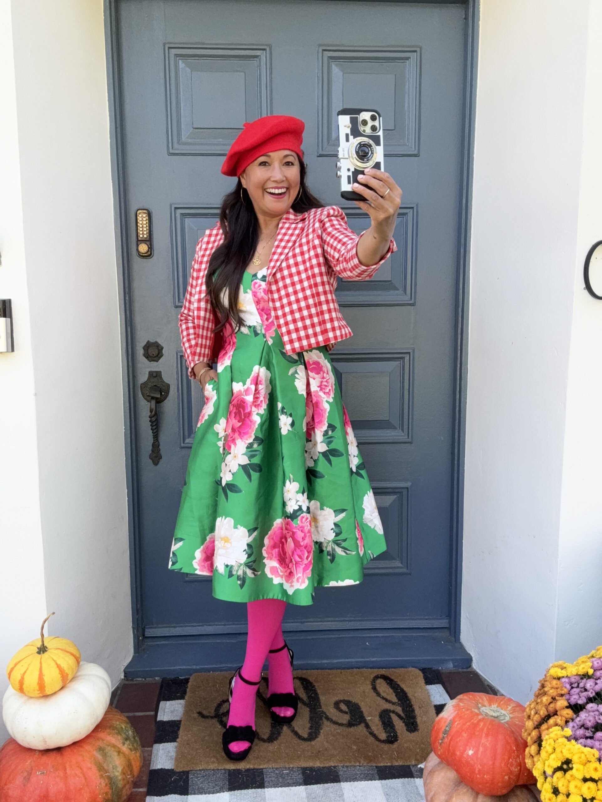 Emily in Paris DIY Costume Idea for Halloween - Veena Goel Crownholm